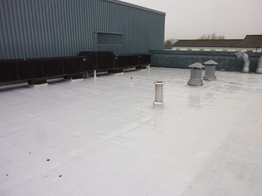 Flat Roofing Project in Stirling - Roof Recoating Case Study
