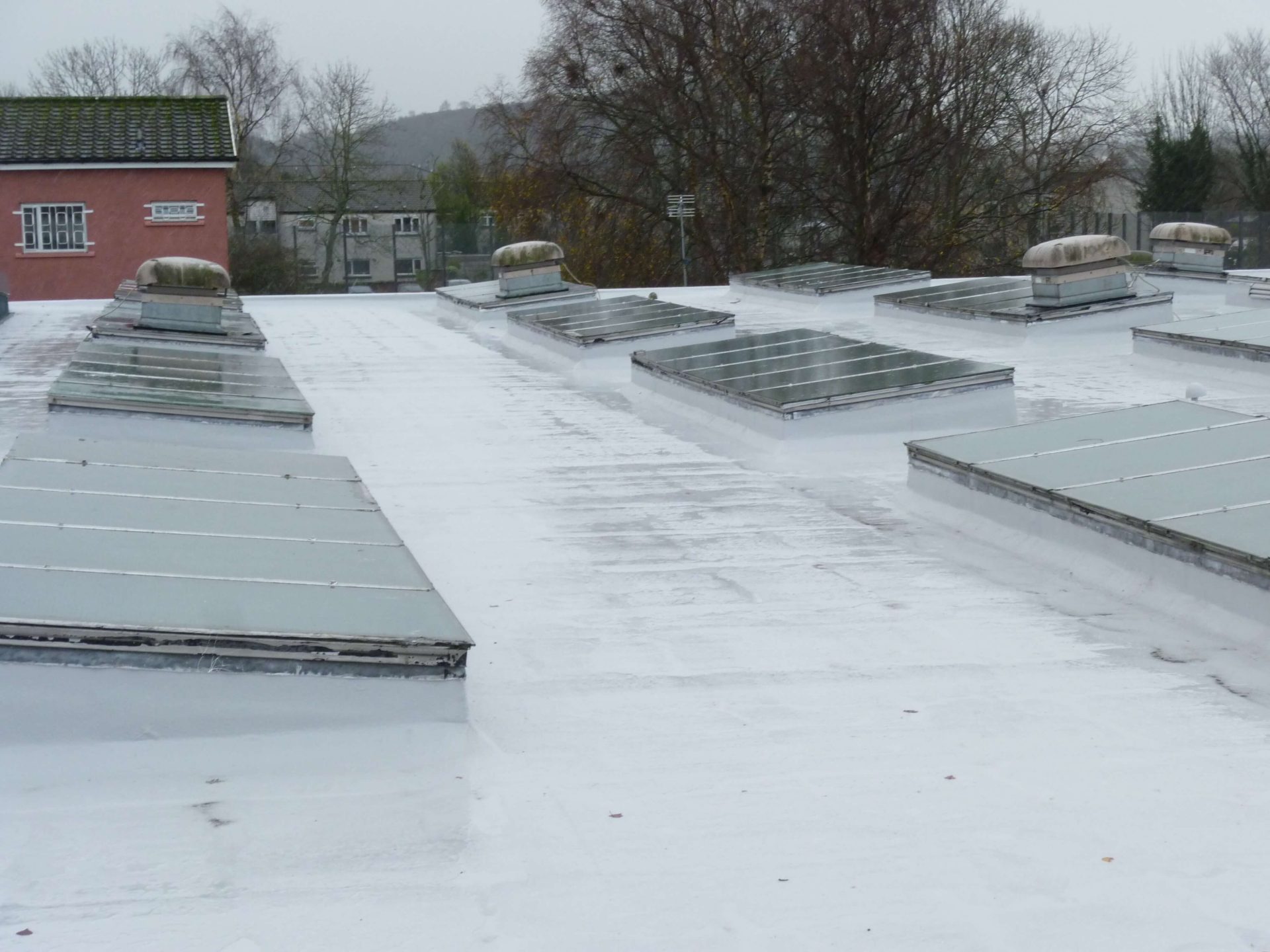 Flat Roofing Project in Stirling - Roof Recoating Case Study